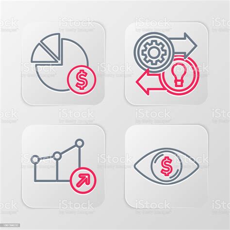 달러 재무 성장 인적 자원 및 파이 차트 및 아이콘으로 줄 눈을 설정합니다 벡터 0명에 대한 스톡 벡터 아트 및 기타 이미지 0명 가공의 인물 개념 Istock