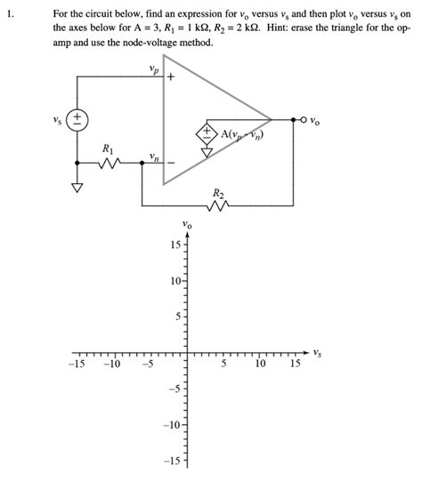 Solved For The Circuit Below Find An Expression For V Chegg
