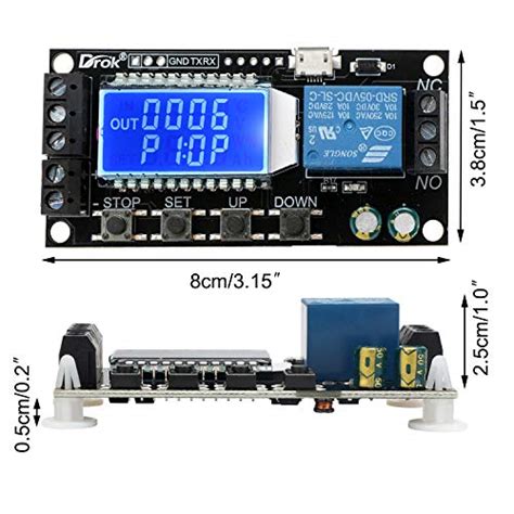 Time Delay Relay DROK Timer Delay Controller Module DC V V V Delay Off Cycle Timer S