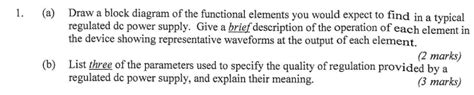 Solved A Draw A Block Diagram Of The Functional Chegg