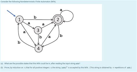 Solved Consider The Following Nondeterministic Finite