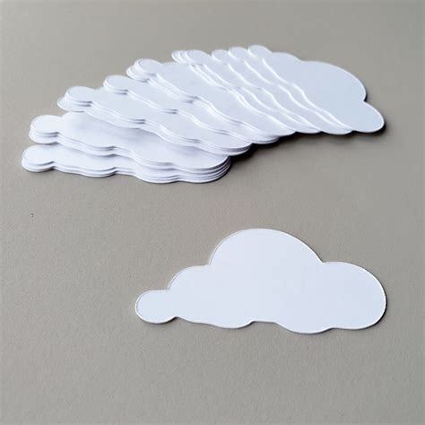Cloud Cutouts 2 6 20 Pieces Cloud Die Cuts Paper Cutouts Cloud Confetti Cloud Cut Outs