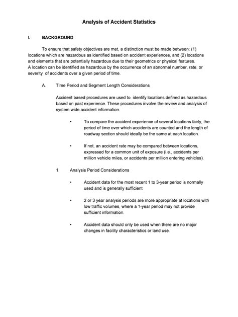 Fillable Online Analysis Of Accident Statistics Fax Email Print PdfFiller