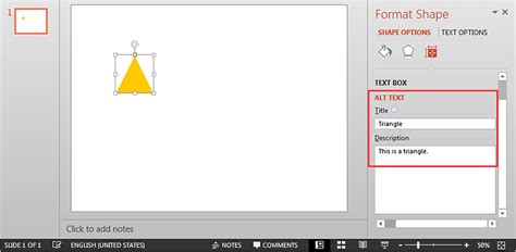 Set And Get Alternative Text Alt Text Of Powerpoint Shapes In Java