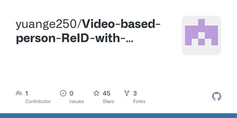 GitHub Yuange Video Based Person ReID With Attribute Information