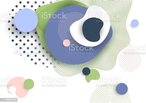 동적 색상 모양과 선 흰색 배경에 흐르는 액체 형태와 추상 적 구성 디자인 배너 전단지 또는 프리젠 테이션을위한 템플릿 0명에 대한 스톡 벡터 아트 및 기타 이미지 Istock