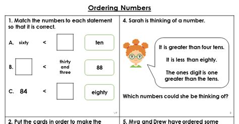 Year 3 Ordering Numbers Lesson Classroom Secrets Classroom Secrets