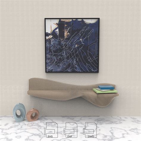 Parametric Console Shelf Nyx Wake Router Cut Files Cnc Files Vector Files Dxf Dwg Svg Pdf