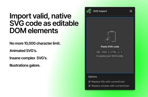 svg import and webflow integration webflow apps