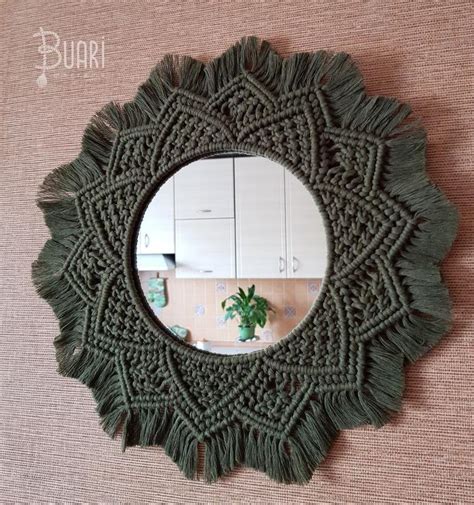 Макраме дзеркало — ціна 1000 грн у каталозі Дзеркала Купити товари для дому та побуту за