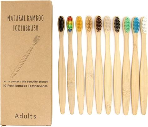 خرید و قیمت مسواک بامبو 10 رنگ برای کل خانواده تجزیه پذیر سازگار
