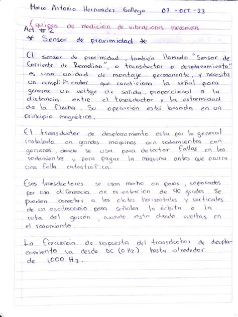 Act 2 Equipos De Medición De Vibraciones Mecanicas Pdf
