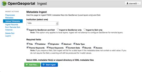 Upload Metadata