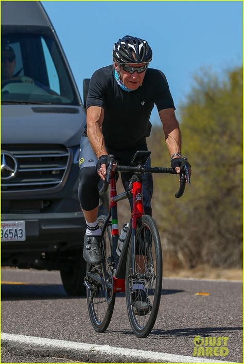 Harrison Ford 78 Wears Skintight Riding Outfit While Biking Through