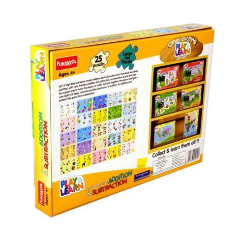 Funskool Lets Practise Additions Subtraction Puzzle JR White