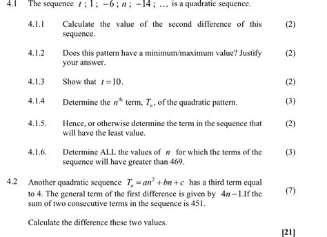 41 The Sequence T 1 6 N 14 Is A Quadratic Studyx 41 The Sequence T 1 6 N 14 Is A Quadratic Studyx