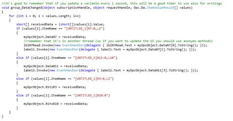 Wpf And C With Plc Opc Client C Net Sample Rslinx Opc Server