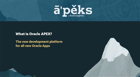 Oracle Apex Apex Apex John Sim