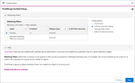 Onemerge Guided Setup Overview Onemerge Guided Setup Overview