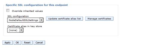 How Can I Delete Or Disable The Default Ssl Settings In Websphere