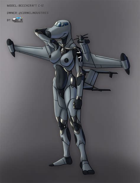 Rule 34 Aeromorph Aircraft Airplane Beechcraft C 12 Breasts Drqube