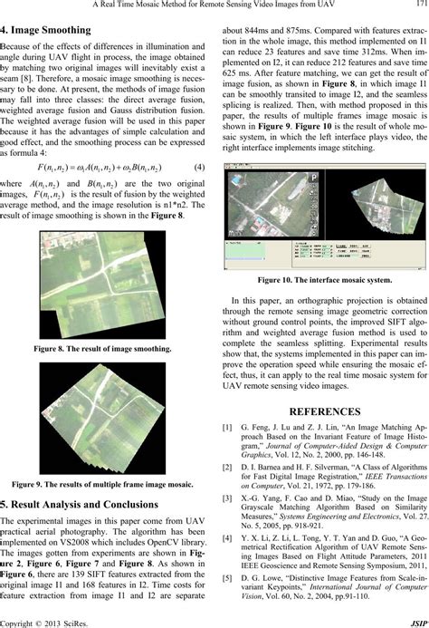 A Real Time Mosaic Method For Remote Sensing Video Images From Uav