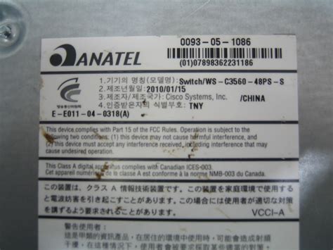 Cisco Catalyst 3560g 48 Port Gigabit Poe Switch Ws C3560g 48ps S Good Condition Max Marine