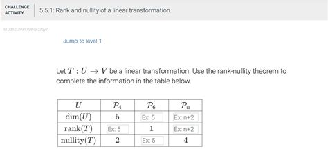 Solved Let Tu→v Be A Linear Transformation Use The