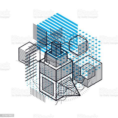 3d 선형 메쉬 형태와 인물 벡터 아이소메트릭 배경 추상적인 디자인 큐브 육각형 사각형 직사각형 및 다른 추상적인 요소 0명에
