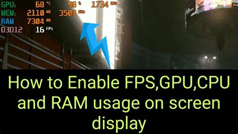 How To Monitor Fpscpugpu And Ram Usage With Msi Afterburner Youtube