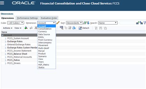 Fccs Lab Create Sample Application The Epm Lab