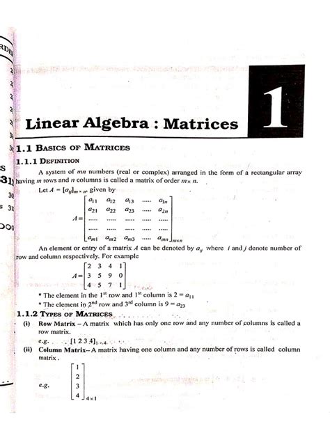 Linear Algebra Matrices Pdf