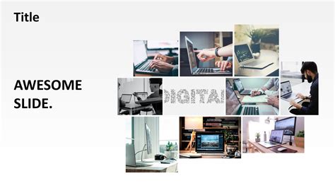 Flat PowerPoint Animated Portfolio SlideModel