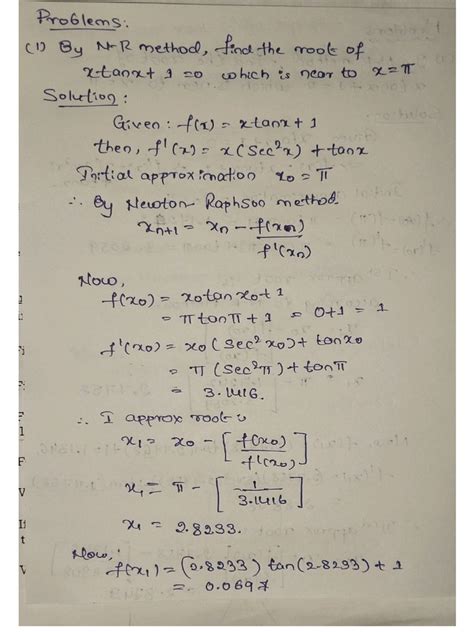 Nr Method Problems Pdf