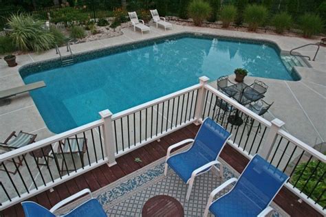 Lazy L Inground Pool With Diving Board Pool Boston By Drewnowski Pools Spas Houzz AU