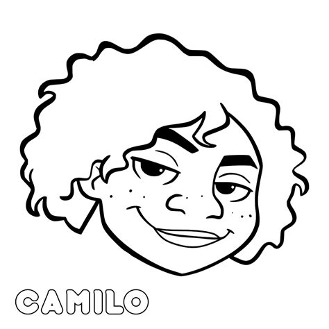 Coloriage Encanto Camilo Madrigal à imprimer