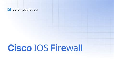 Cisco Ios Firewall Ccienyquisteu