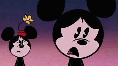 Mickey And Minnie Scream Goofy Screams The Wonderful World Of