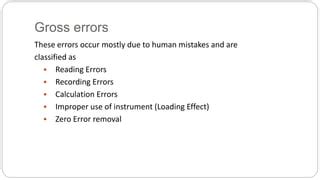 Instrumentation Measurement Error And Its Types PPTX