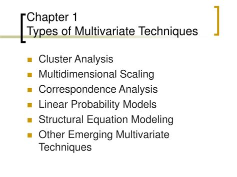Ppt Multivariate Data Analysis Chapter 1 Introduction Powerpoint