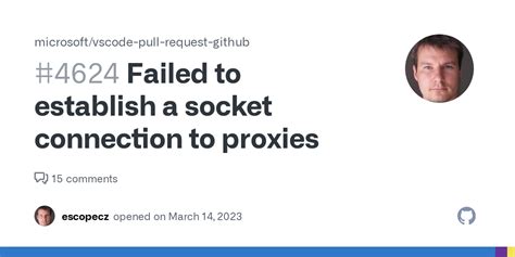 Failed To Establish A Socket Connection To Proxies Issue 4624