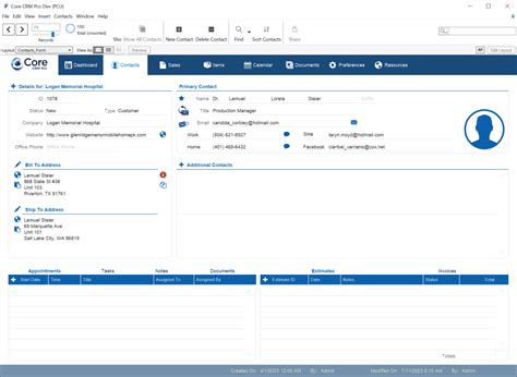 Core Crm Pro A Free Filemaker Crm Template