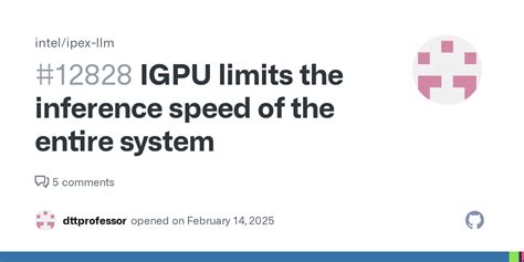 Igpu Limits The Inference Speed Of The Entire System · Issue 12828