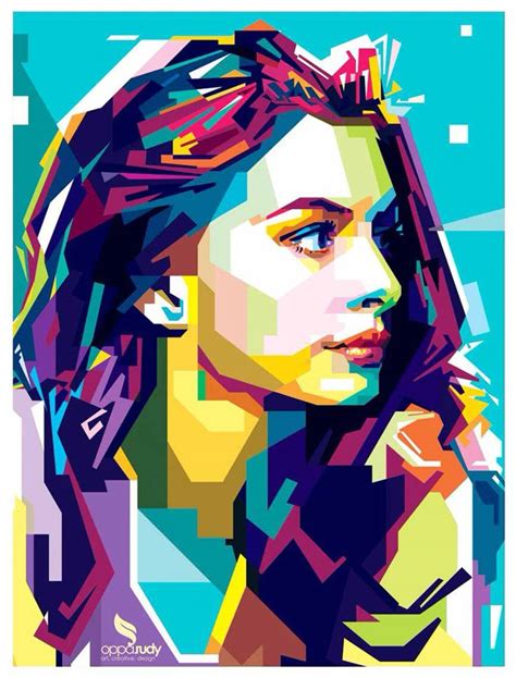 Anne Hathaway A Captivating Portrait In Wpap Style