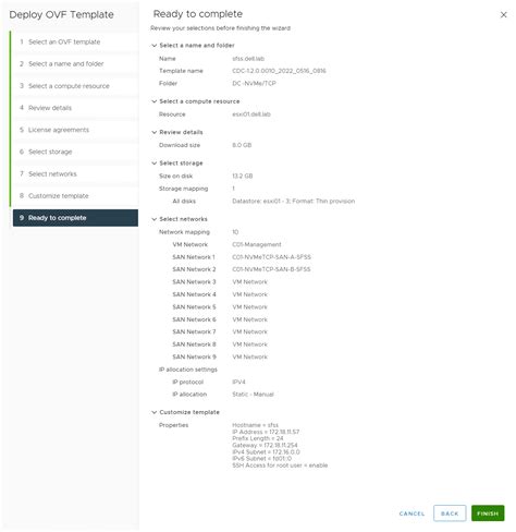 Deploy The Sfss Vapp On Esxi Smartfabric Storage Software Deployment Guide Dell Technologies
