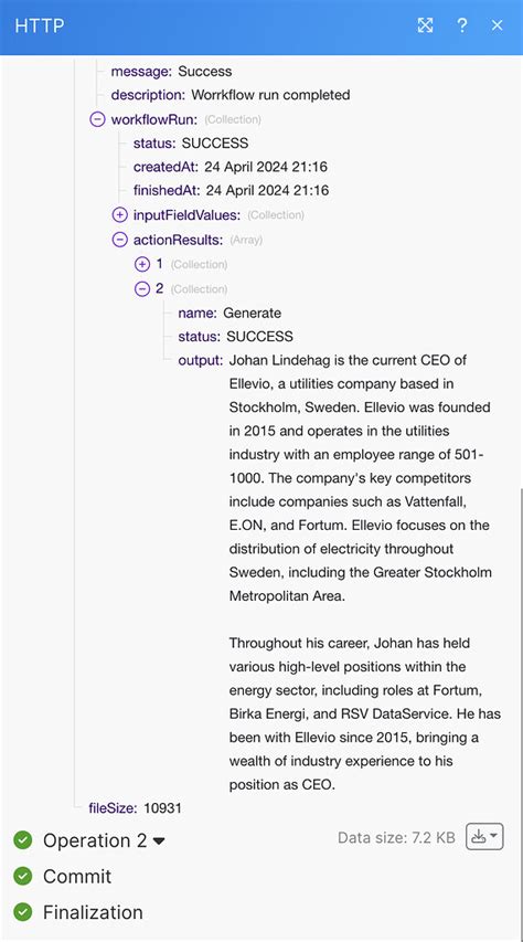 Selecting 2nd Output Bundle From Parsed Json In The Module How