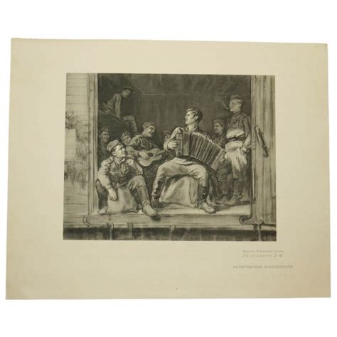 Tekening Door Golovanov L F Terugkeer Van De Winnaars