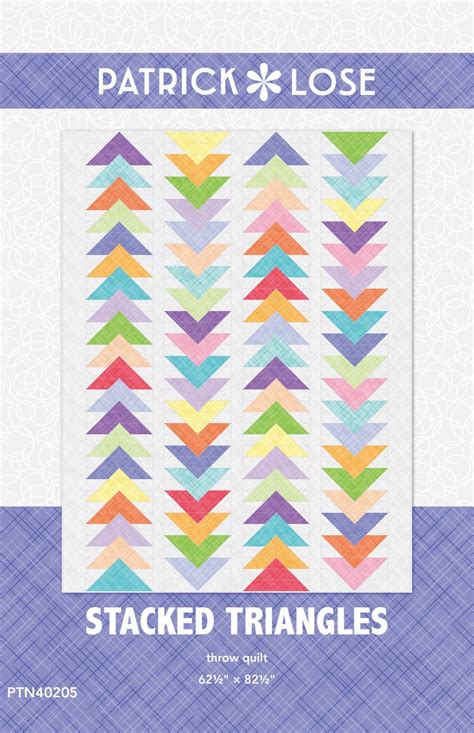 Stacked Triangles Quilt Pattern
