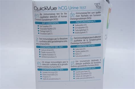 Quidel 20109 Quickvue Hcg Urine Test Box Of 20 Imedsales