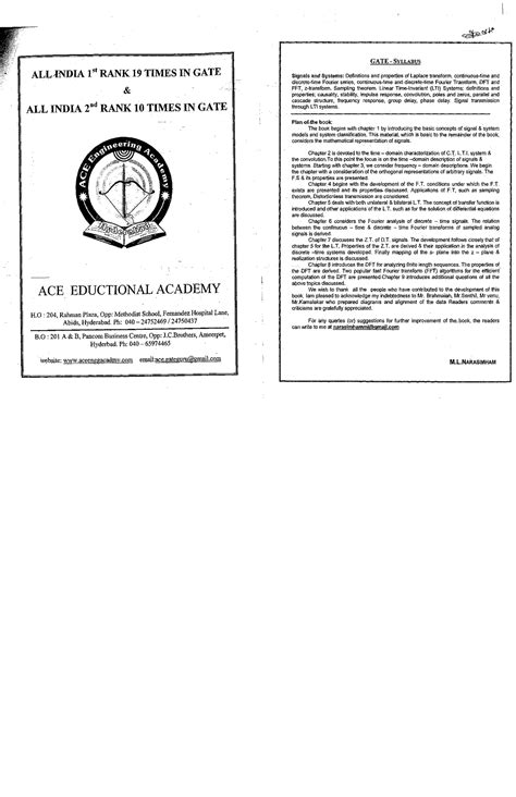signal system notes docsity